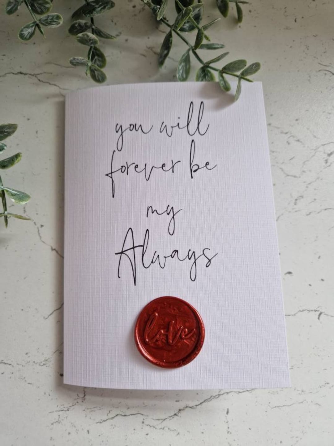 Anniversary Card, Forever Be My Always, Husband, Wife, Engagement Card ...