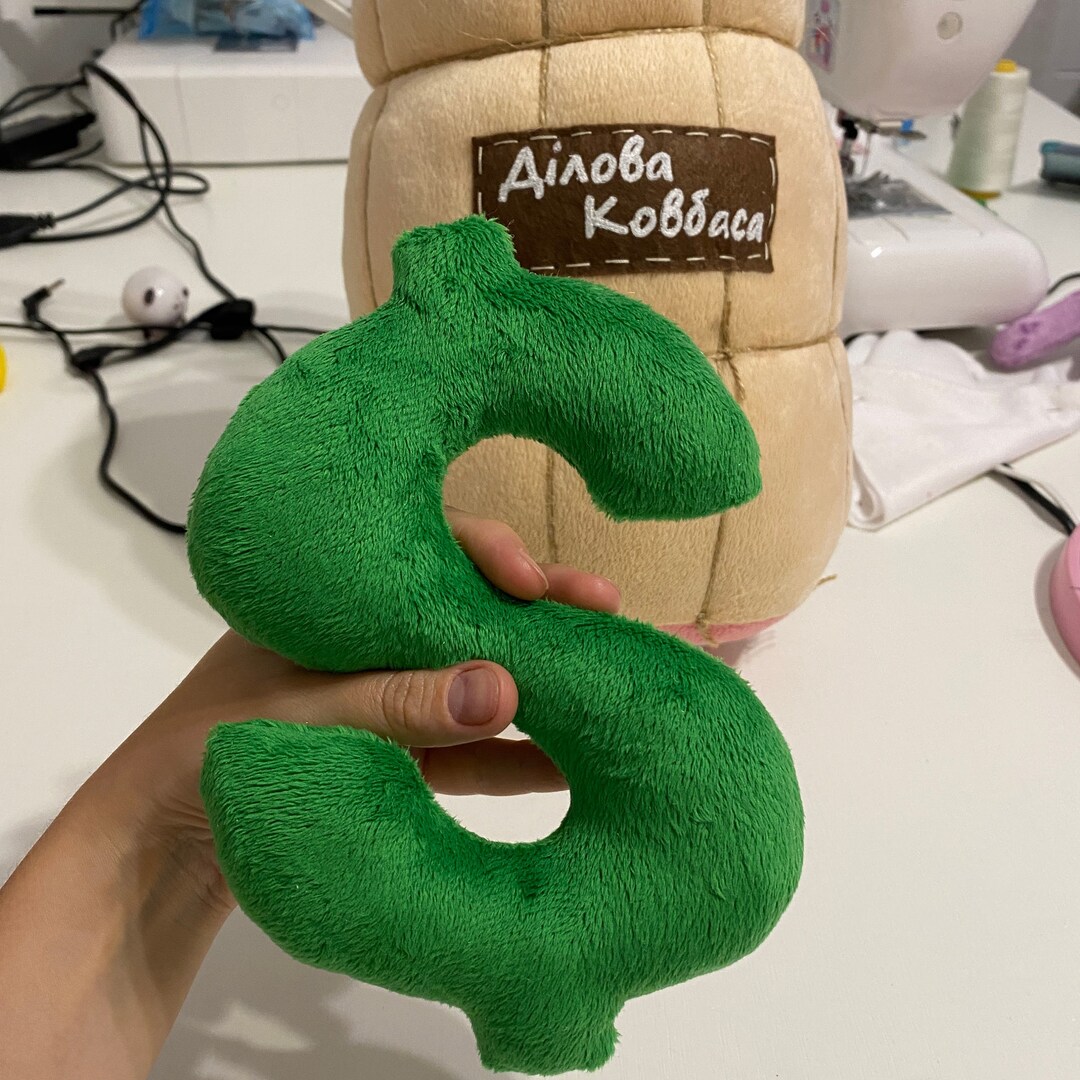 Plushie Dollar Plush Toy Dollar Geek Toy Stand With - Etsy