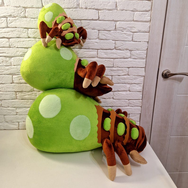 Plush Baneling, Monster Plush, Zerg Toy, Zerg Doll, Plush Monster Toy ...