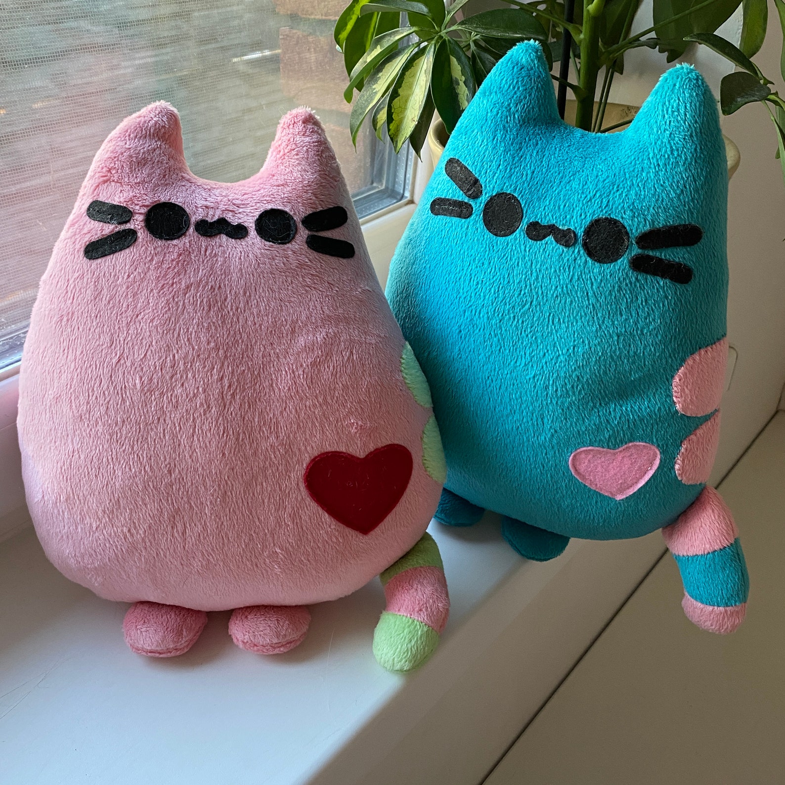 Pillow Cat Toy Cat With a Heart Soft Toy Plush Toy Plushie - Etsy