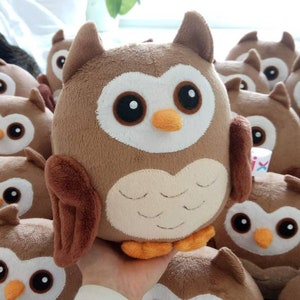 Plush Owl, Toy Owl, Plush Toy Owl, Cute Owl Plush, Kawaii, Toy Animal ...