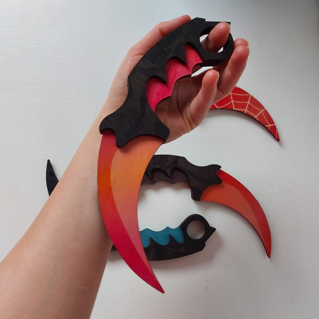 Carambite Knife, Karambite Knife, Wooden Knife, Gift for Gamer, Gift ...