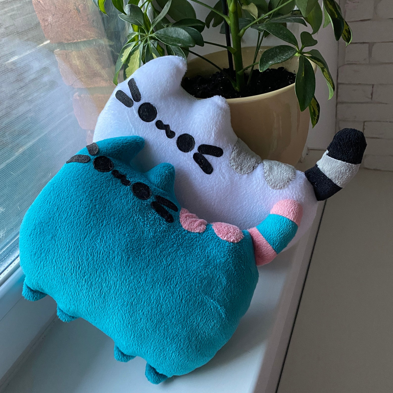 Cat Plush Cat Handmade Cat Pink Cat Plush Toy Plushie - Etsy