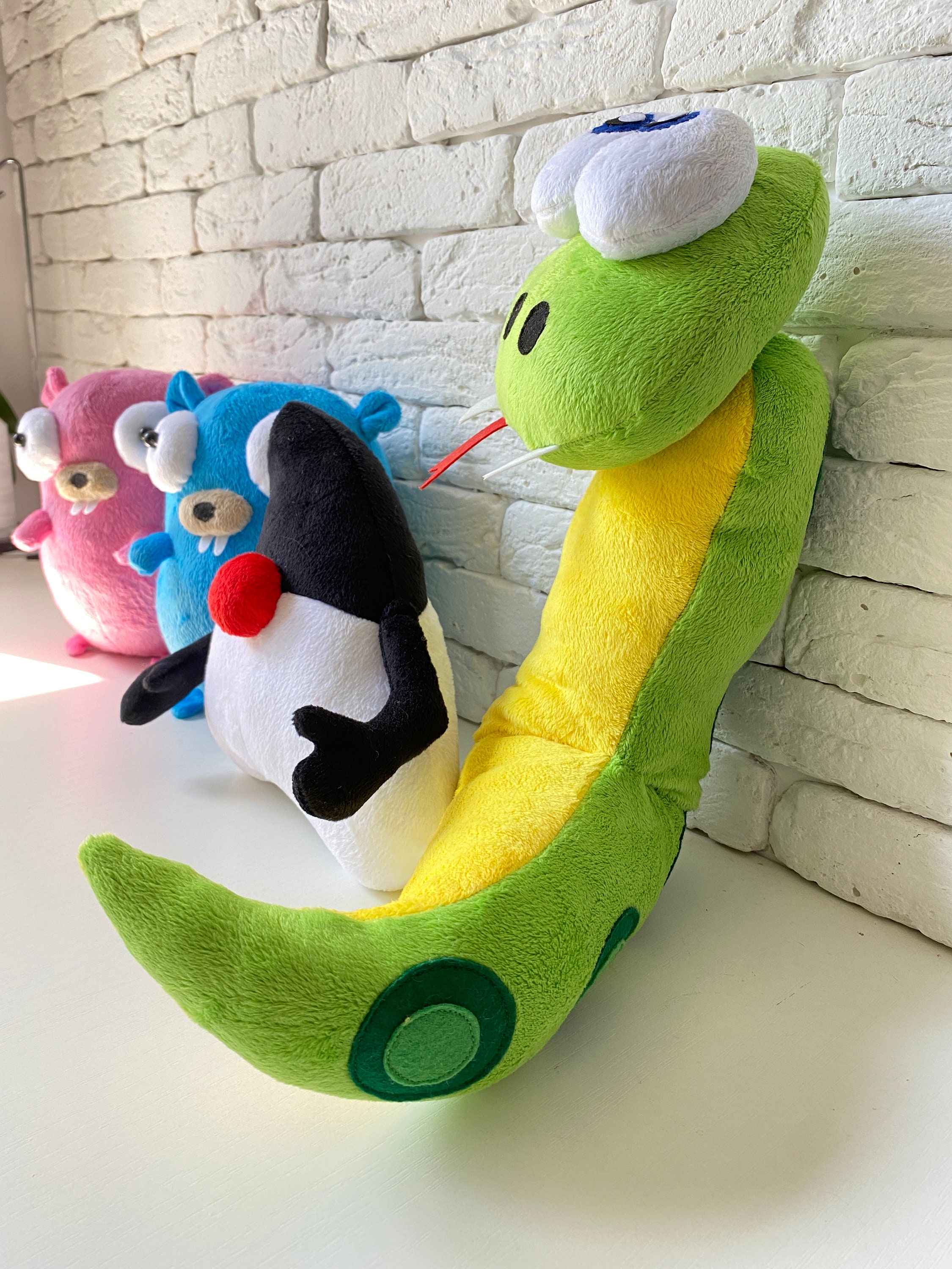 Java Plushie Plush Toy Java Java Monster Toy Stand With - Etsy