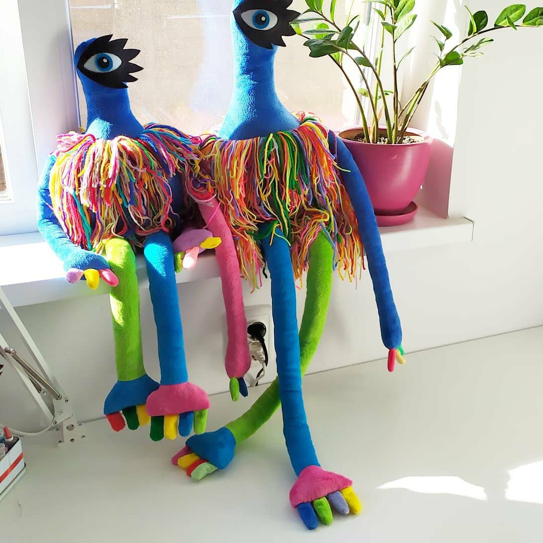 Zhuzha Monster Plush Toy: Handmade Stuffed Art Doll - Etsy