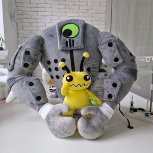 Handmade Alien Hominid Plush: Yellow Alien Character Toy - Etsy