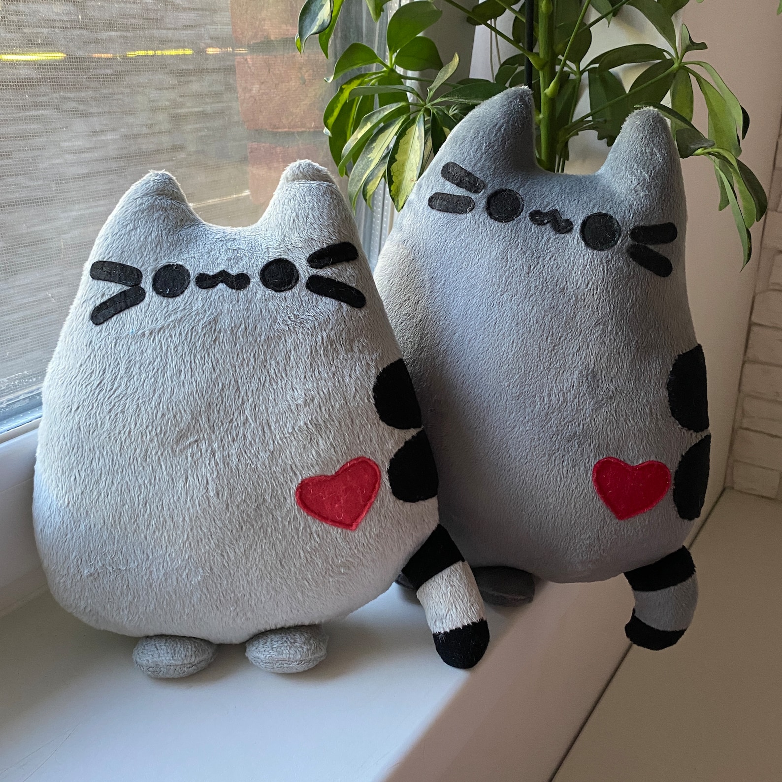 Pillow Cat Toy Cat With a Heart Soft Toy Plush Toy Plushie - Etsy