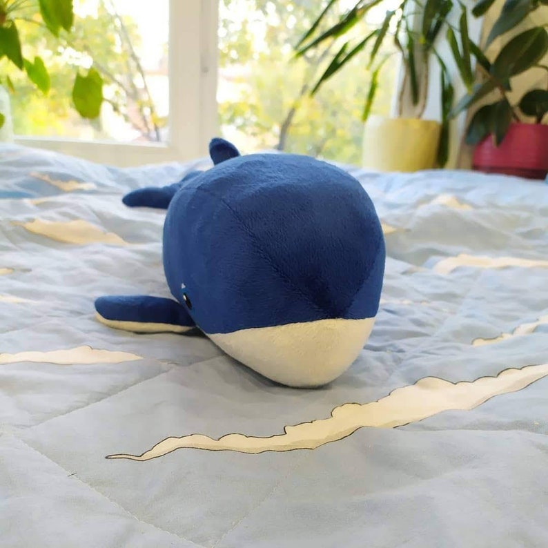 Whale Stuffed Whale Plush Whale Soft Toy Whale Whale Toy - Etsy