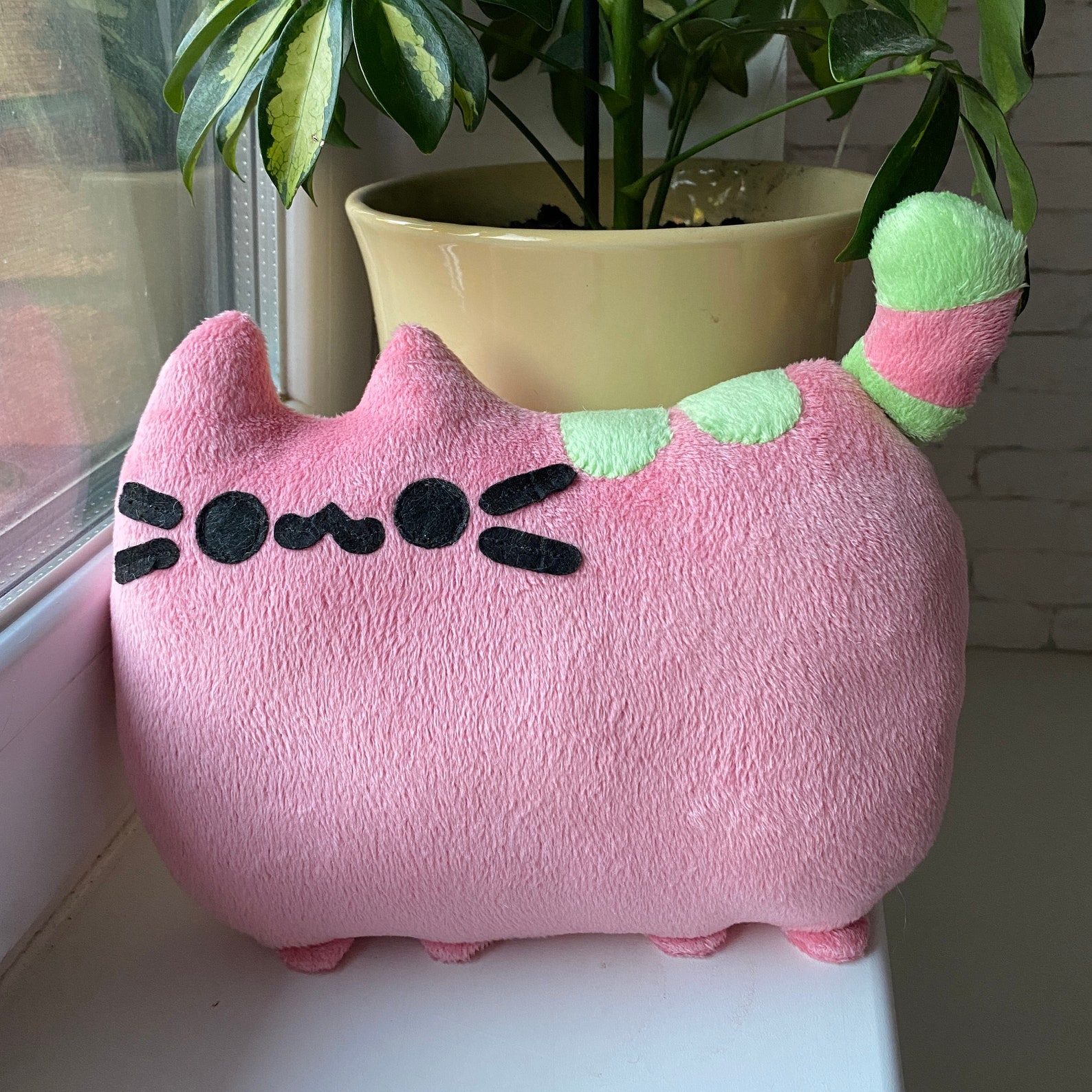 Cat Plush Cat Handmade Cat Pink Cat Plush Toy Plushie - Etsy