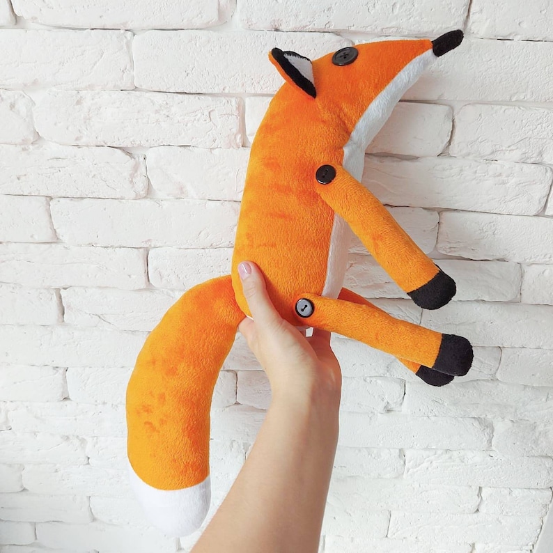 Fox Plush Fox Little Fox Plush Toy Handmade Fox Kawaii - Etsy