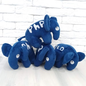 Php Elephant Toy, Plush Toy Elephant, Stuffed Toy Elephant, Gift for Programmer, Php Toy, Coder ...