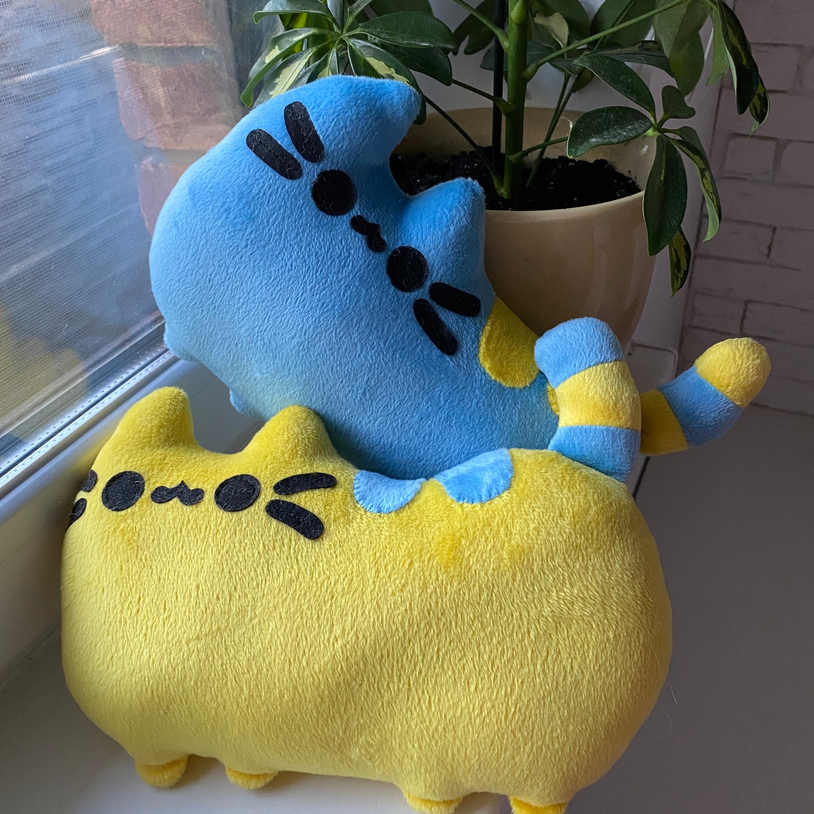 Cat Plush Cat Handmade Cat Pink Cat Plush Toy Plushie - Etsy