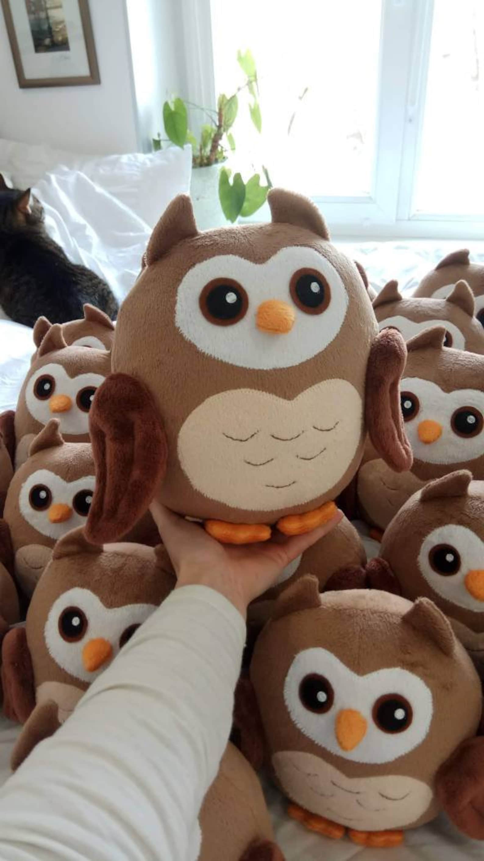 Plush Owl Toy Owl Plush Toy Owl Cute Owl Plush Kawaii Toy - Etsy