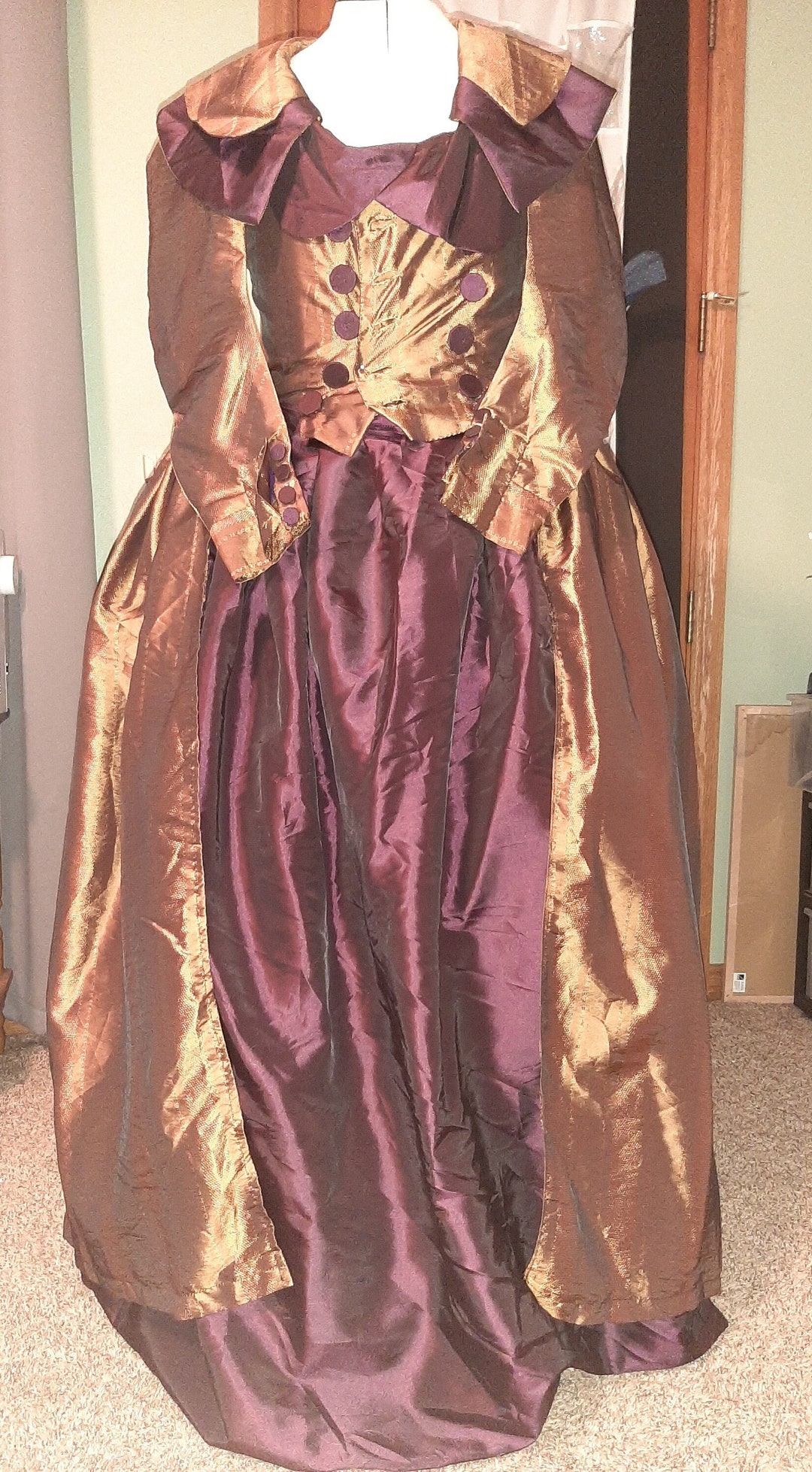 18th Century Redingote and Petticoat - Etsy