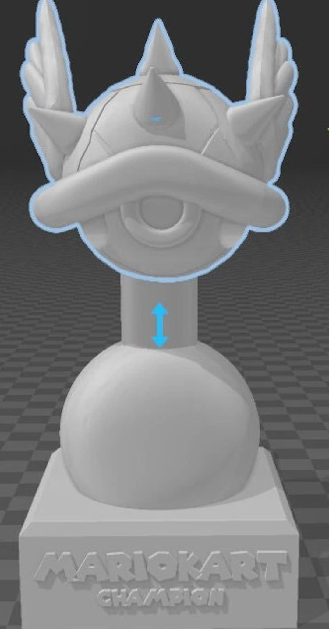 Customizable Turtle Shell Mario Kart Tournament Trophy - Easy Print ...