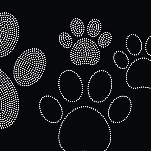 Dog Paw Rhinestone Template Digital Download Svg Eps Ai - Etsy