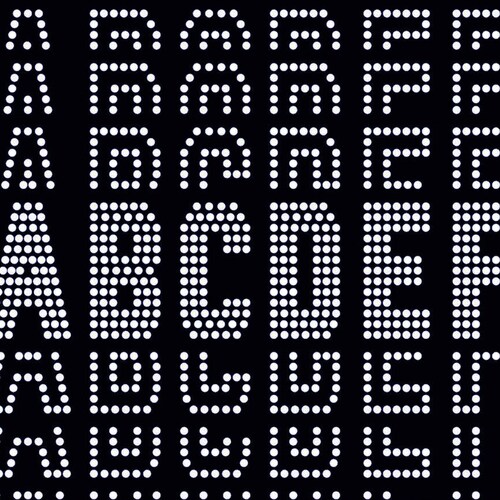 Stacked Style Letters outline Alphabet Digital Download - Etsy