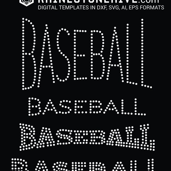 Baseball Word Svg - Etsy