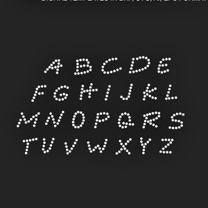 Small Simple One Line Brush Style Letters Digital Download - Etsy