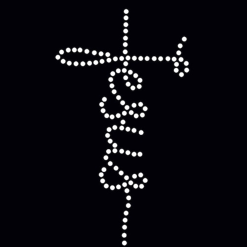 Cross Rhinestone Transfer SVG Download Template Pattern - Etsy