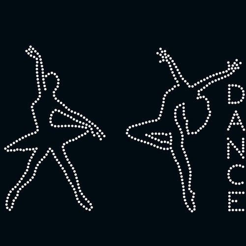 Dance Dancer Rhinestone Template Digital Download Svg Eps - Etsy