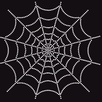 Rhinestone SS10 Spider Web Design Rhinestone Spider Web Heart Template ...