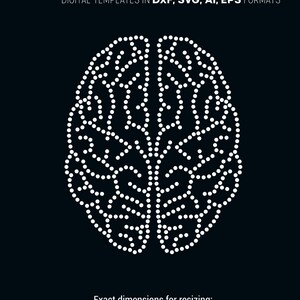Brains Template Digital Download, Svg, Eps, Png, Dxf Rhinestone ...