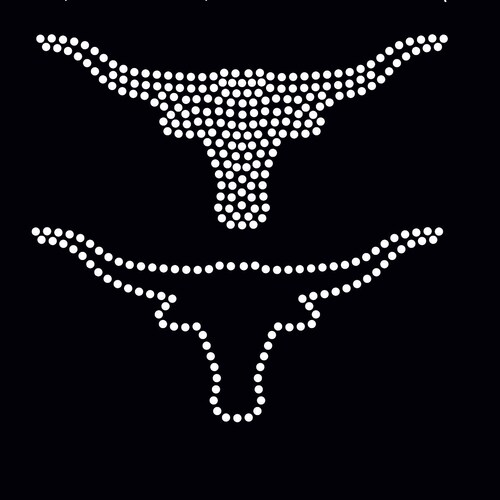 Longhorn Rhinestone Template Digital Download Svg Eps Png - Etsy