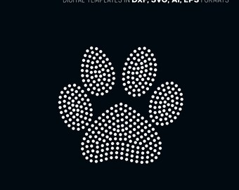 Paw Rhinestone | Etsy