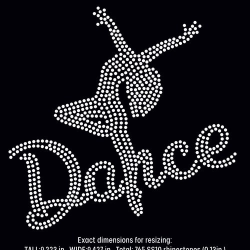 Dance Dancer Rhinestone Template Digital Download Svg Eps - Etsy