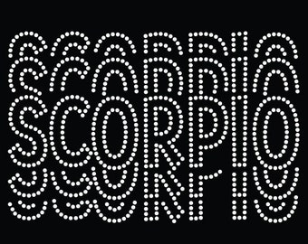 Rhinestone Scorpio Template - Etsy