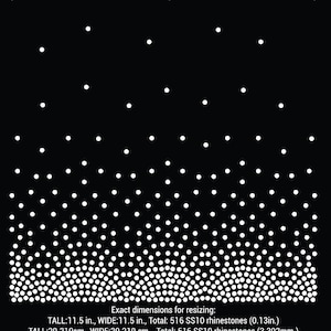 Scattered Rhinestone Template, SS16 Pattern, Digital Download (11.5x11 ...