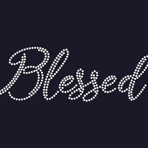 Blessed Rhinestone Template Digital Download Svg Eps Png - Etsy