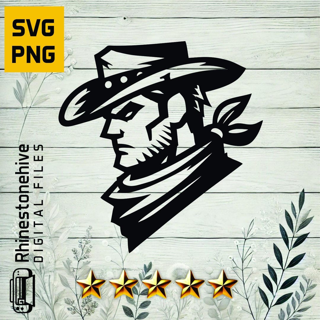 Fearless Cowboy – Western Outlaw Design (SVG, PNG), T-shirt Design ...