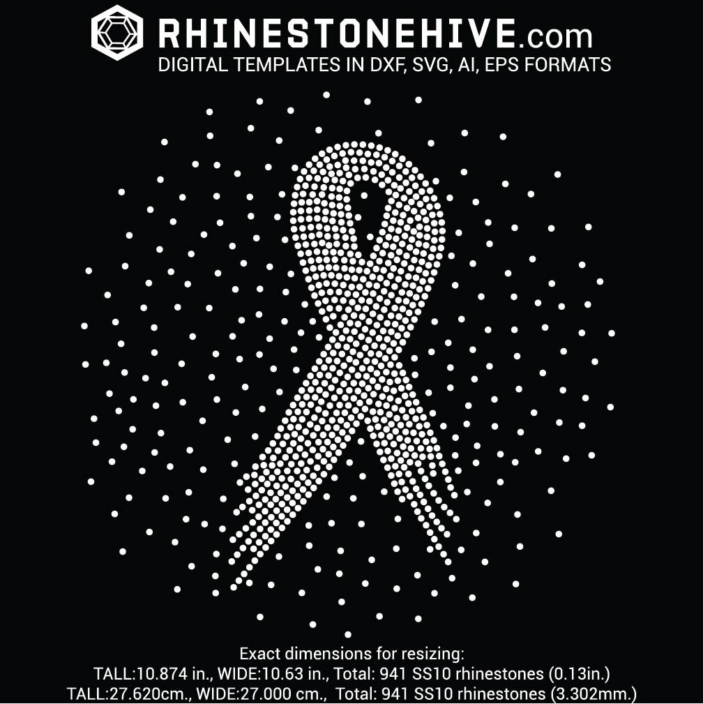 eps Download digital Rhinestone template Sunflower Pink Ribbon svg plt ...