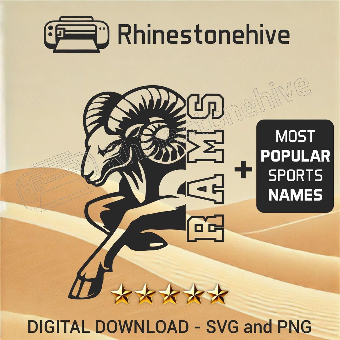 Bold Rams Design, Rams , SVG, Mascot SVG, Png, Sport Png, T-shirt ...