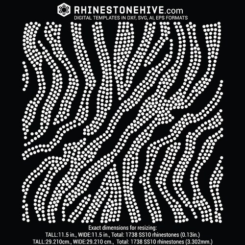 Pattern Rhinestone Template Svg Ss10rhinestone Template - Etsy