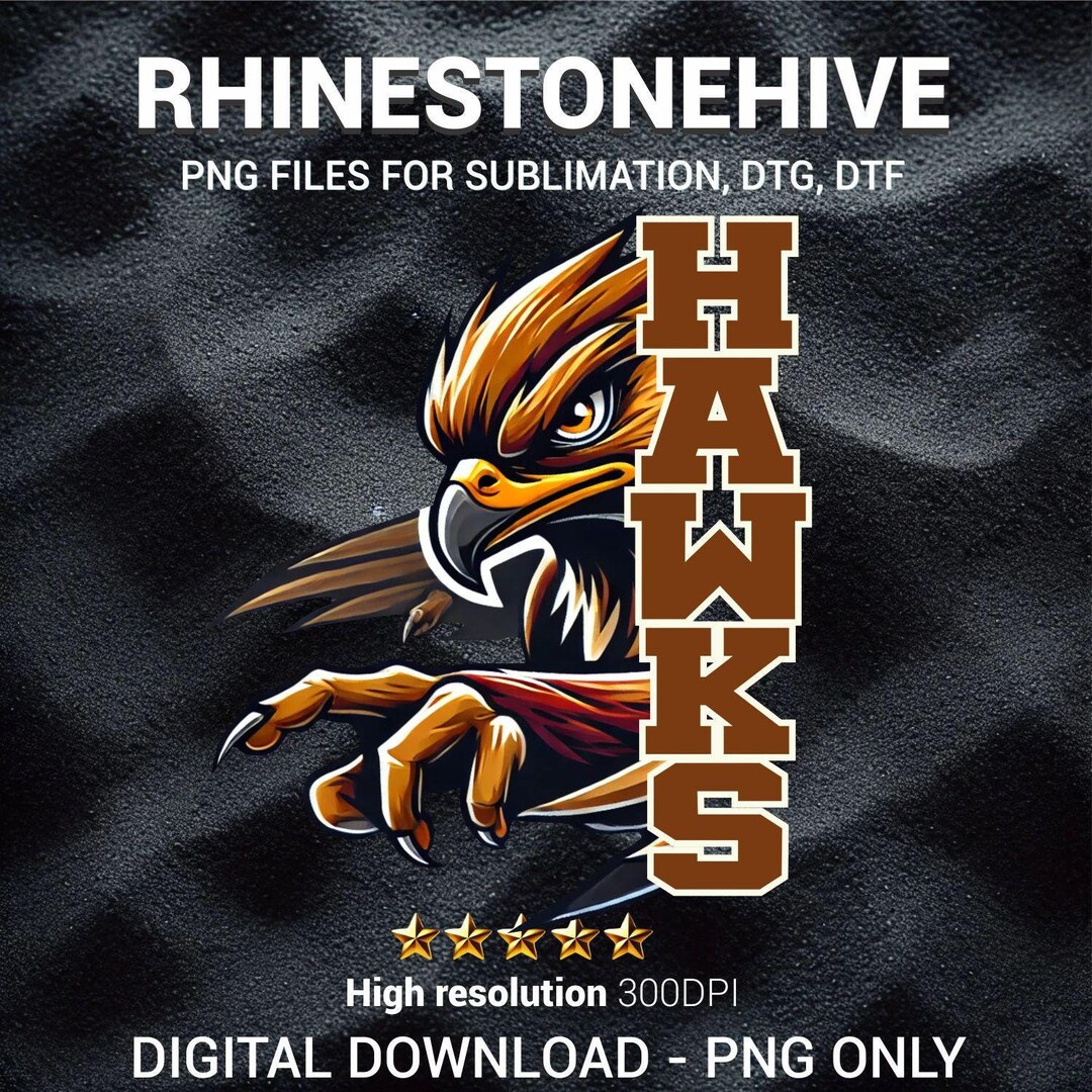 Hawks Mascot Design, Hawks , Sublimation Design, Mascot Png, Sport Png ...