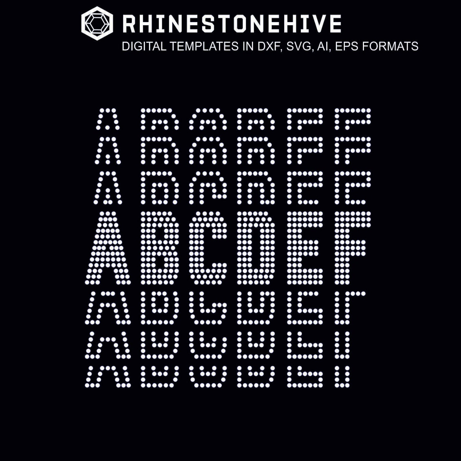 Stacked Style Letters (outline) Alphabet Digital Download, Svg, Eps ...