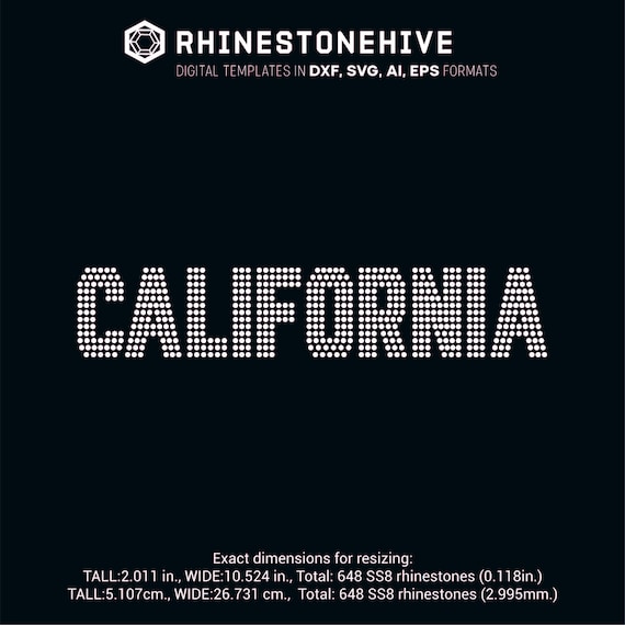 Die Cuts Papercraft eps California ss10 ss8 ss6 rhinestone templates ...