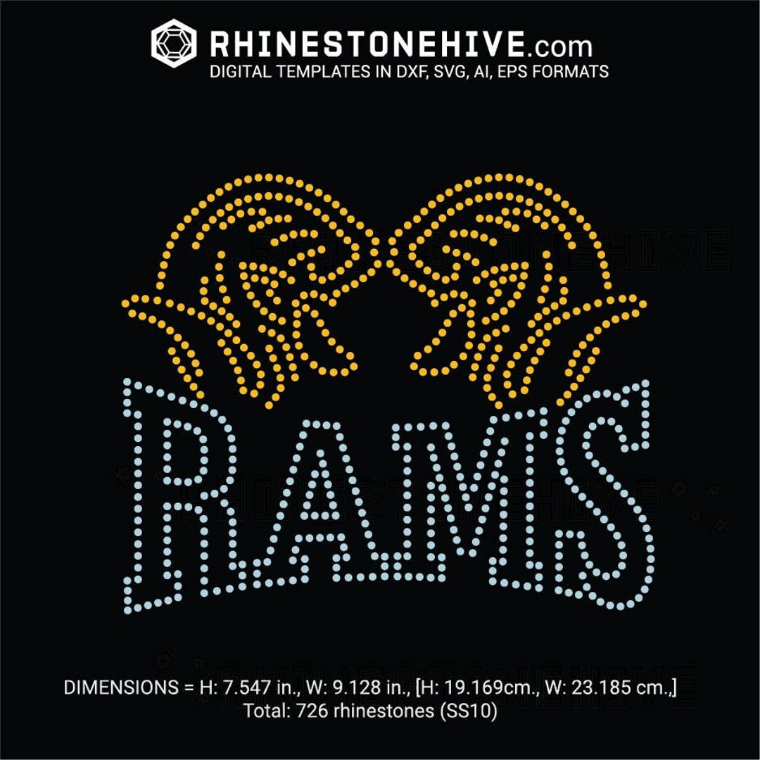 Rams With Head Rhinestone Templates, Cheerleader, Fan, Leotard ...