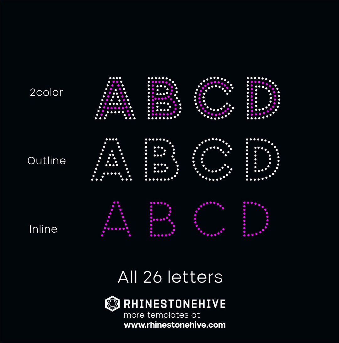 3 Style Letters, Alphabet Digital Download, Svg, Eps, Png, Dxf ...