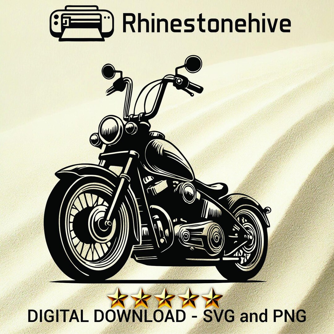 Vintage Chopper Motorcycle SVG – Biker Club Design (digital Download ...
