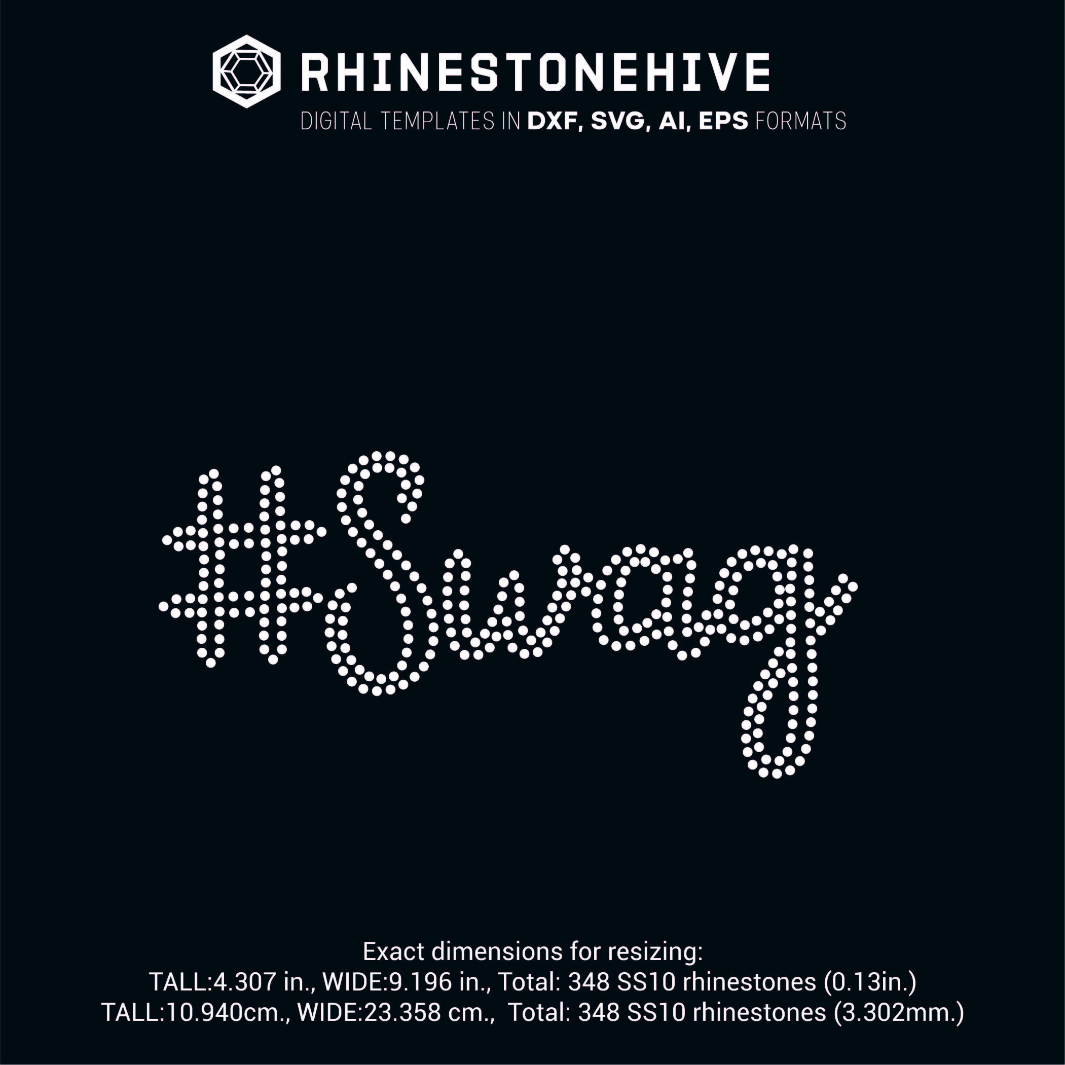 Swag Rhinestone Template Digital Download, Svg, Eps, Png, Dxf - Etsy