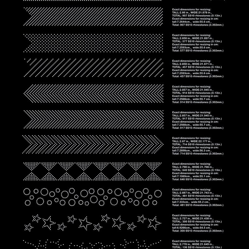 Cheer Bow Rhinestone Templates - Etsy