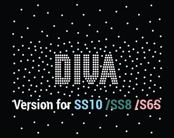 Diva Rhinestone Svg - Etsy