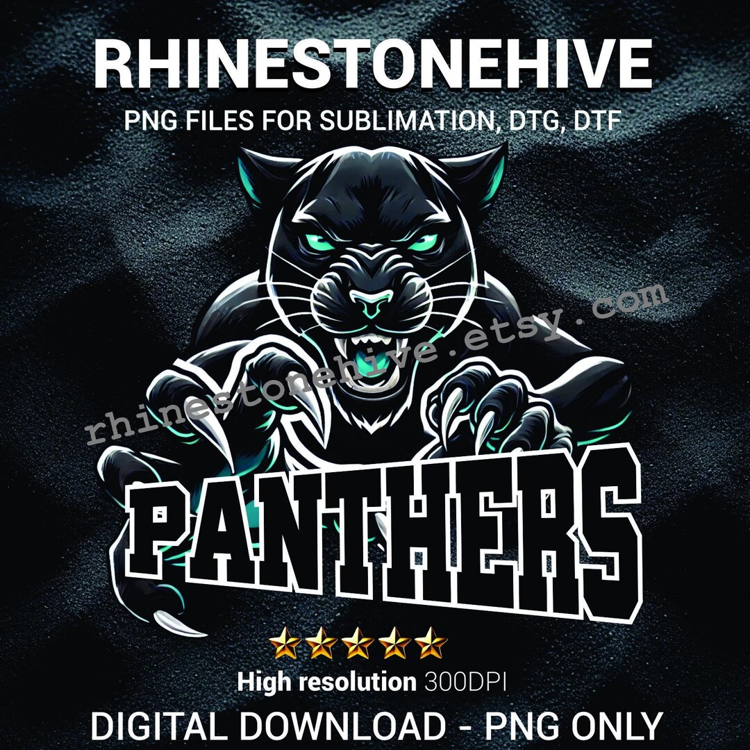 Striking Panther Png, Sublimation Design, Mascot Png, Sport Png, T ...
