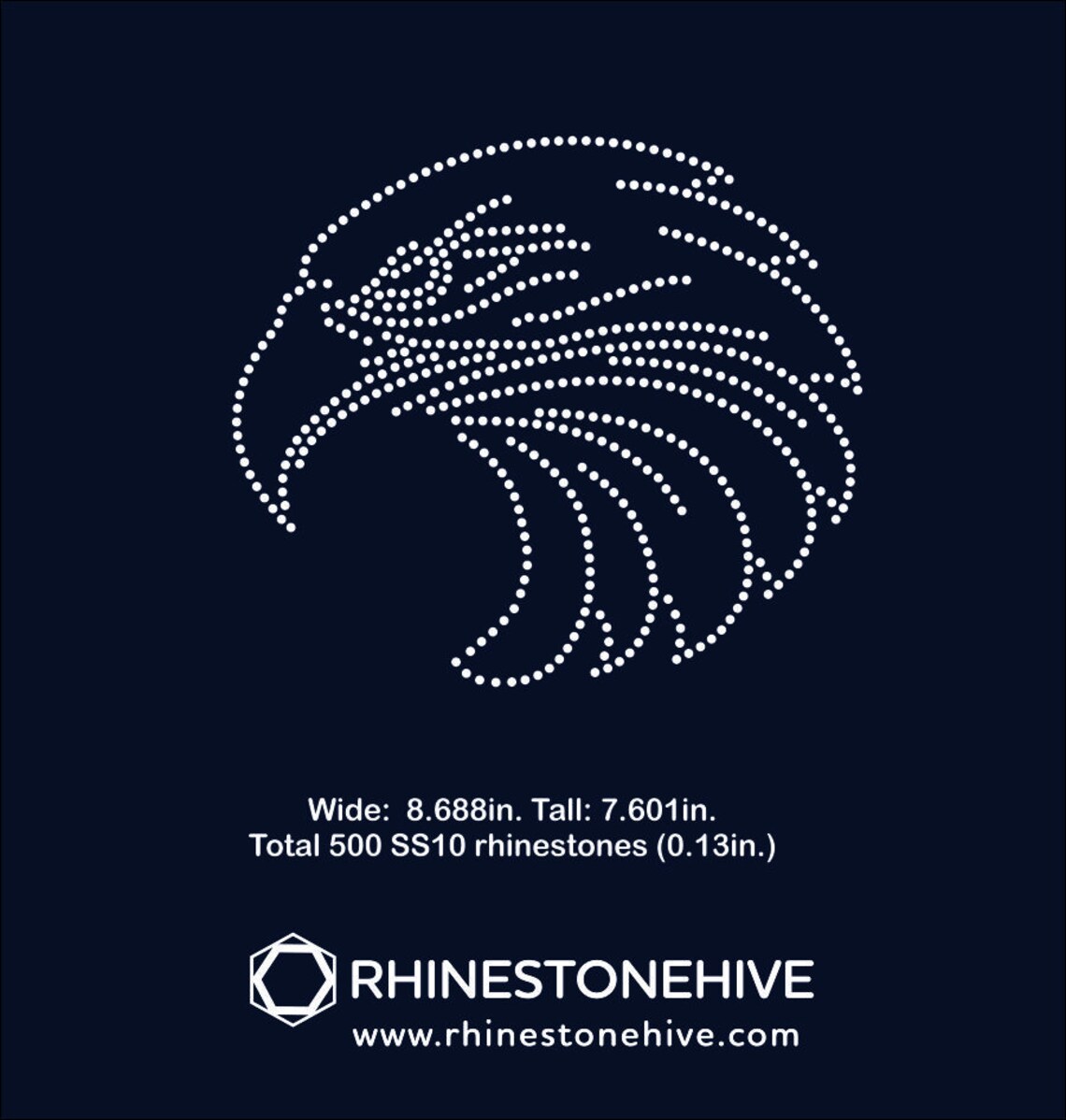 Eagle rhinestone templates digital download svg eps png | Etsy