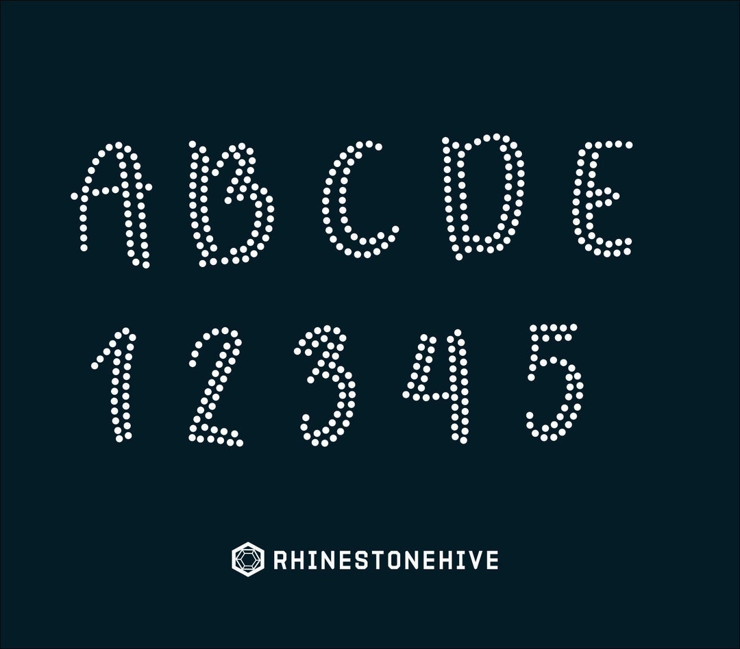 Medium Size Letters and Digits Alphabet and Digits Digital Download ...