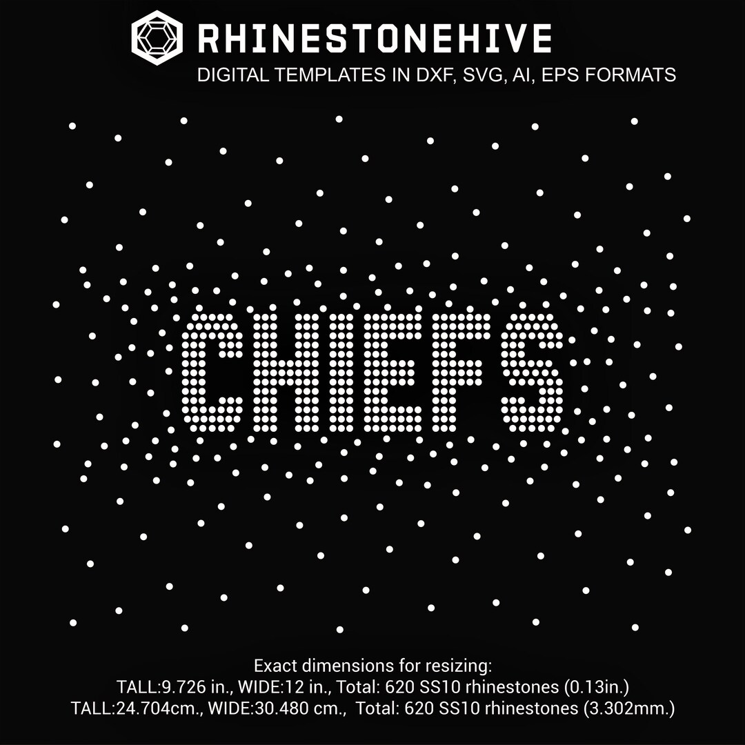 Chiefs 3sizes Ss6, Ss8, Ss10 Rhinestone Templates, Cheerleader, Fan ...
